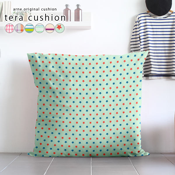 オリジナル テラクッション 中綿付き パターン生地■サイズ約幅1050 高さ1050 mm(クッションカバーサイズとなります)■材質[クッション中材]ポリエステル100％[生地]ポリエステル100%■カラーチェックPK/ストライプBL/st...