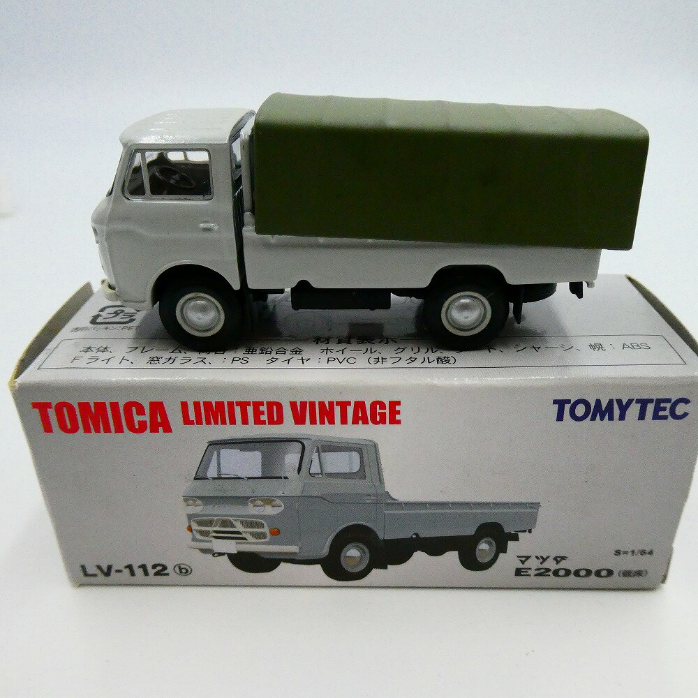トミーテック トミカ リミテッドヴィンテージ LV-112b マツダ E2000（低床） 中古 パッケージ：スレ、焼け汚れ等の経年劣化。 本体状態：非常に良い（初期スレはご容赦下さい。）　