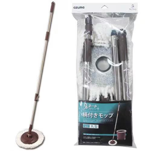 サイズ モップ：拭き幅：約26cm（長さ約108cm〜約130cm） 材　質 ヘッド：ポリプロピレン/柄：ステンレス モップ：ポリエステル・ポリプロピレン 【2025年9月掲載開始】　