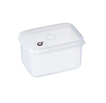 サイズ 116×83×66Hmm 材　質 本体：ポリプロピレン フタ：ポリエチレン 容　量 400ml 耐熱温度 本体/110℃ フタ/60℃ 日付メモリー付きのシール容器シリーズ。 丸型、角型、角深型、万能型、キープコップと種類豊富。