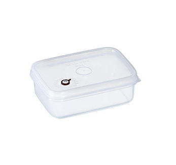 サイズ 116×83×42Hmm 材　質 本体：ポリプロピレン フタ：ポリエチレン 容　量 240ml 耐熱温度 本体/110℃ フタ/60℃ 日付メモリー付きのシール容器シリーズ。 丸型、角型、角深型、万能型、キープコップと種類豊富。