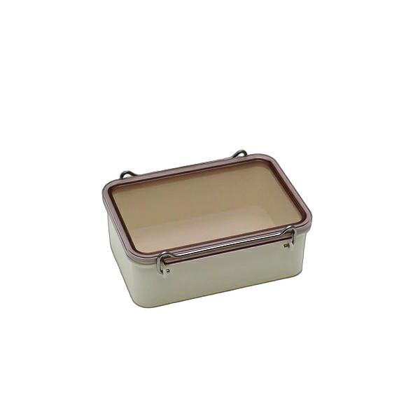 サイズ 159×122×63Hmm 材　質 本体：ポリプロピレン フタ：AS 留具：ステンレス パッキン：シリコン 容　量 590ml 耐熱温度 本体/80℃ フタ/80℃ 最高の密閉性能。「タイトボックス」シリーズ バラエティーに富んだ種...