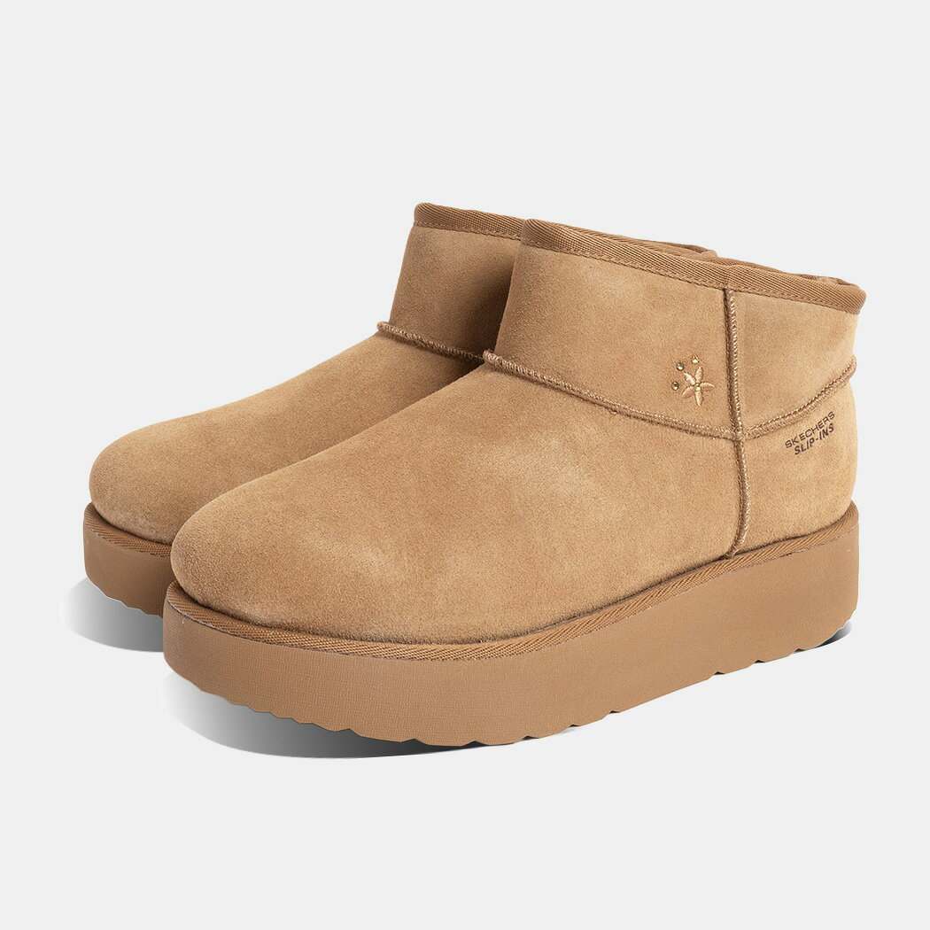 BRAND ≫ SKECHERS KEEP COZY CHESTNUT ハンズフリーでスッと足を入れられる、ラクに履けるスリップインズシリーズのあったかブーツ。立ったままでもサッとお出かけできます。アッパーには暖かみのあるスエードを使用し、...