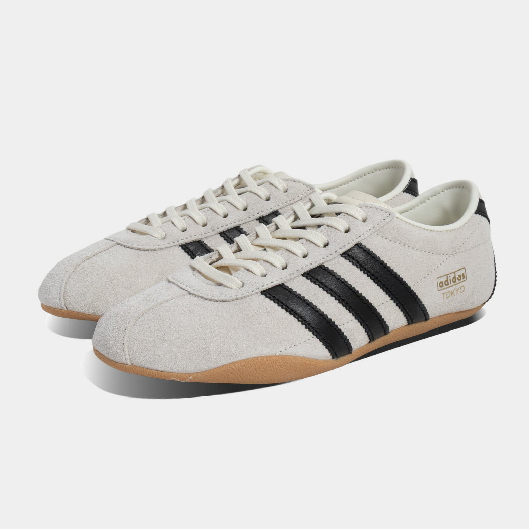 BRAND ≫ adidas TOKYO W OFF WHITE / CORE BLACK 東京の名を冠したシューズで、レトロなムードを足元に。ビンテージライクな表情とモダンさを併せ持つ、ソフトなスエードアッパーを採用したスリムなロープロシ...