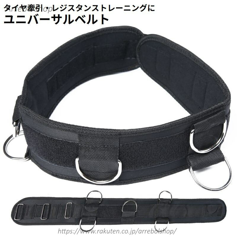 なんでも引っ張って負荷をかけられる！憧れのタイヤも引っ張れます♪ レジスタンストレーニングに最適なユニバーサルベルトです。 面ファスナーで着脱簡単☆ディップスの負荷増にも◎ ※ベルト単品の販売です。鎖・ストラップ・チューブなどは付属しません...