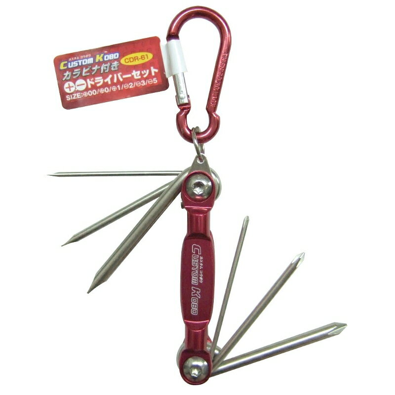 【特長】●折込式のレンチ＆ビットシリーズ●収納に便利なカラビナ付●店頭で引き立つディスプレイボックス【サイズ】●＋0／＋1／＋2／－2／－3／－5mm【仕様】●本体サイズ(カラビナ含む)：H140×W25×D25mm●重量：80g商品名：C...