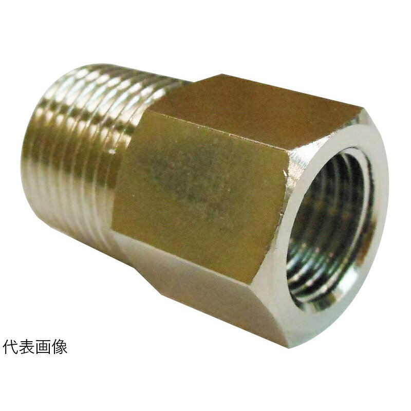 ホース、機器、周辺パーツ、ニップル等の接続にご使用ください。【材質】●真鍮商品名：H&H 異形ニップルソケット R3/8×Rc1/4#083JANコード：4954458330898ネジサイズ：R3/8×Rc1/4商品説明ホース、機器、周辺パ...