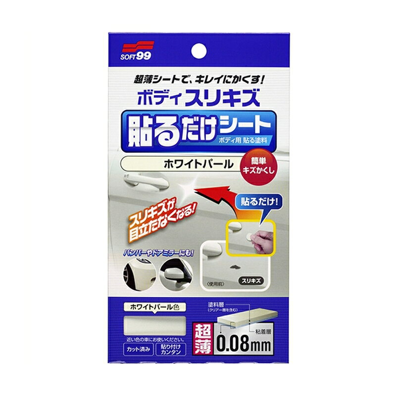 飛び石や接触などでボディについた小さなキズの上に、直接貼るだけで簡単に目立たなくするペイントシート。柔軟に曲がってボディにピタッと貼れる超薄シートにより、色が下地となじみ目立ちにくくなります。しっかり密着できる特殊な粘着剤を採用。耐候性、耐...