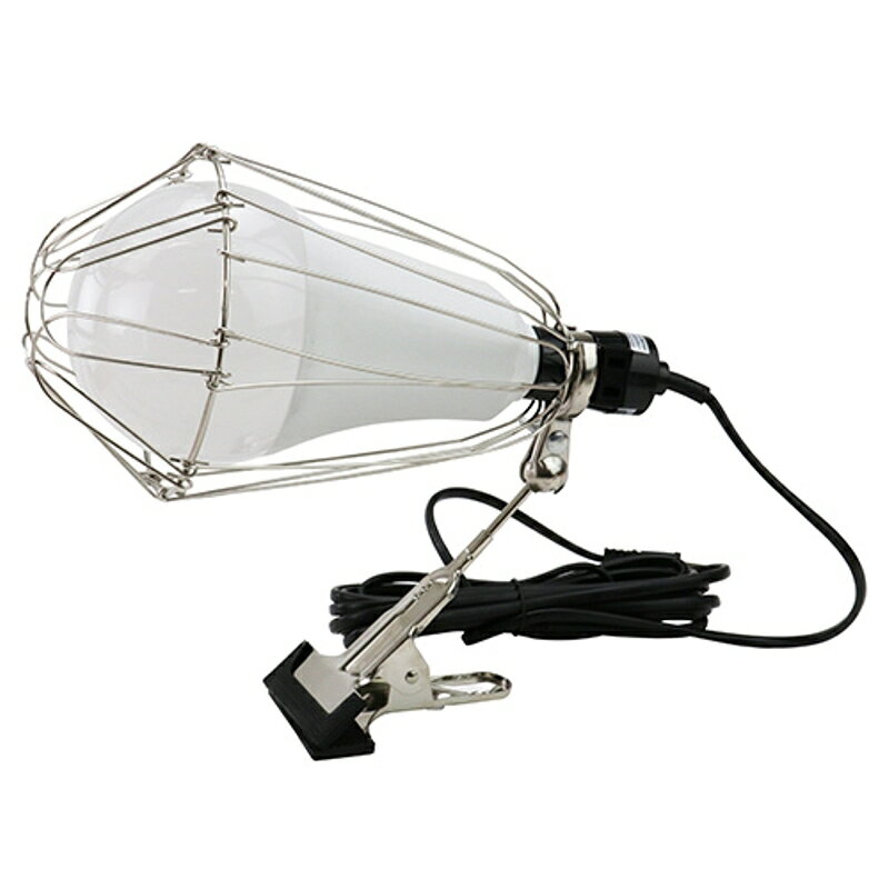 レフ球投光器と比べて軽量で小さく、どこでも簡単に設置できるクリップ固定式LEDランプです。■■■用途■■■作業用、レジャー用照明。■■■機能・特徴■■■首振り角度も任意の位置で固定できます。広い場所を一度に照らす照明として便利です。明るい3...