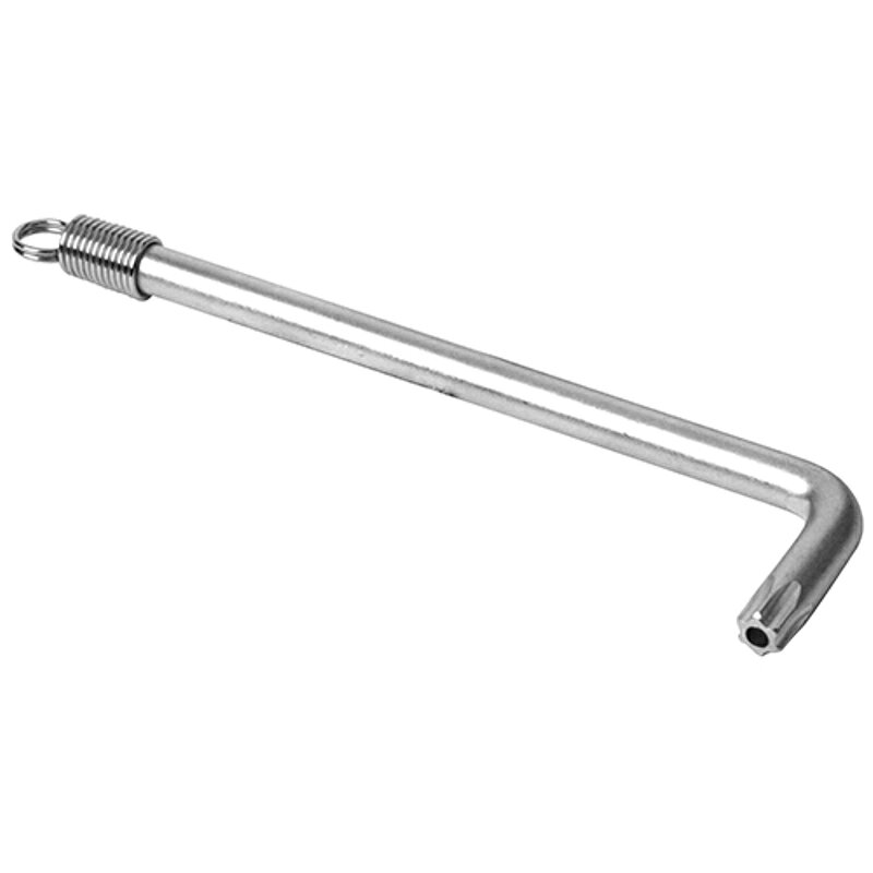 トルクスネジ対応のL型レンチです。■■■用途■■■T型トルクスネジの締め付け、緩め作業。■■■機能・特徴■■■両側穴付き仕様でいじり止めネジにも対応します。クロームメッキ仕上げでサビに強いです。■■■仕様■■■●対応サイズ：T45。●サイズ...