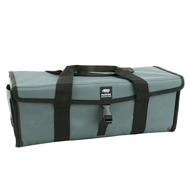 パカット開いて取り出しやすいBOX型ケースです。■■■用途■■■工具、アウトドアギアの収納・持運び。■■■機能・特徴■■■使わない時はコンパクトにたためます。内側にはメッシュポケット付きです。■■■仕様■■■●カラー：グレー。●サイズ：L。...