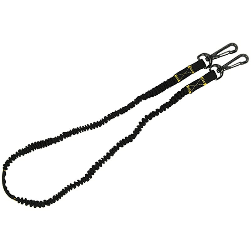 からみにくい布製です。■■■用途■■■工具などの落下・紛失防止。■■■機能・特徴■■■道具、工具などの落下・紛失防止に使用します。伸縮で衝撃を吸収します。■■■仕様■■■●色：黒。●使用荷重：1kg以下。●自然長：730mm。●最大伸長：1...
