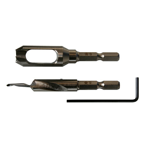◆◆用途◆◆ビスの下穴(3mm)、皿取(8mm)、木栓作り(8mm)用ドリル。◆◆機能◆◆インパクトドライバ・電気ドリルでご使用ください。皿取錐/ビスの下穴と皿取、埋め込み用の下穴あけが同時にできます。埋木錐/埋め込み穴の木栓(木ダボ)作り...