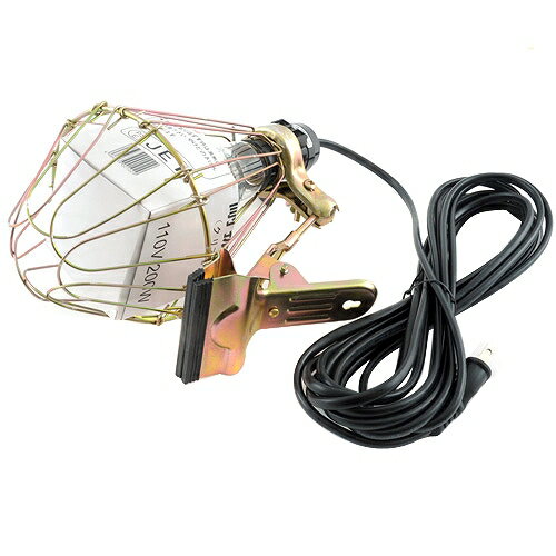 キャッチコピー機械の点検、補修作業等に便利なワンタッチクリップ付ライトです。用途車の整備や機械の点検、補修作業等に便利なクリップライト。特徴鉄製70mmのクリップ付です。本体にコンセントがついています。鉄製ガードカバー付です。電源コード長5...