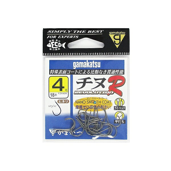 【がまかつ/Gamakatsu】伝統と革新の融合。もはや伝統的といっても良い汎用鈎「チヌ」にがまかつの革新的技術「V-HEAD」と「ナノスムースコート」を施し、 高い汎用性を持った高性能のチヌ鈎が誕生しました。チヌ鈎ながら対象魚はその限りで...