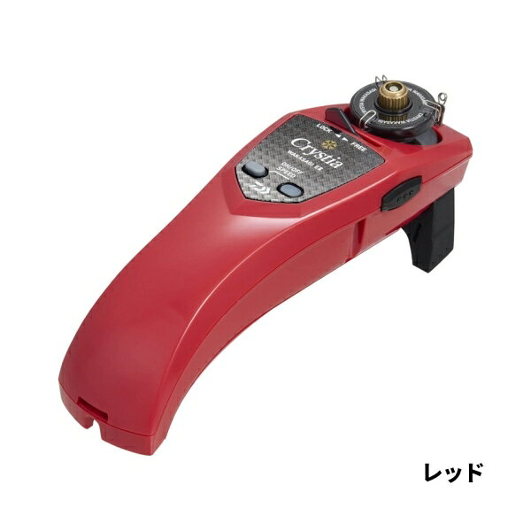 しっかりフィットするエッジの効いたシェイプラインでエントリー層は「持ちやすく・使いやすい」ワカサギ専用電動リール。5段階変則巻き上げスピード調整。巻き上げスピードは「L(LOW)→1→2→3→H(HIGH)」の5段階。巻き上げ中にスイッチA...