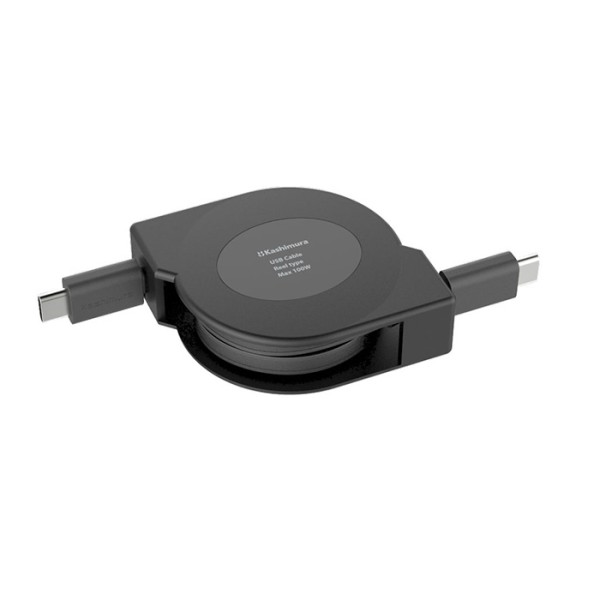 AJ-678USB充電＆同期ケーブル リール1.2m C-C PD100W BKUSB-PD 最大対応 100W(20V5A)。コードをスッキリ収納できる巻き取り式。充電＆同期USBケーブル C to CUSB Type-Cポート搭載端末を...