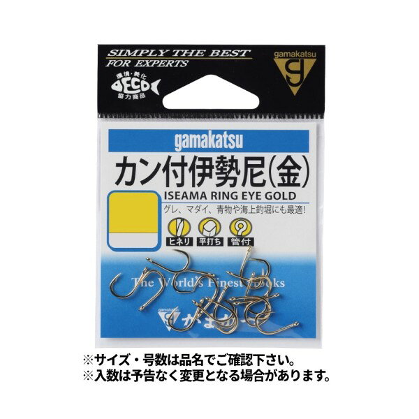 【注意事項】※23年8月より入本数が変更となっております。※旧入本数商品が無くなり次第、順次変更となるため在庫状況により旧入本数・新入本数商品が混在いたします。針号数： 14号カラー： 金入数： 5本代表対象魚： メジナ(眼仁奈)・グレ代表...
