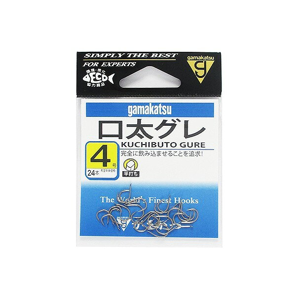 [環境美化協力商品]フトコロ強度3.0kgf重量31.0mg針号数： 4号カラー： 茶線径： φ0.57mmその他特徴： 24本入代表対象魚： メジナ(眼仁奈)・グレJANコード：4549018352771メーカー名：がまかつ商品名：口太グ...
