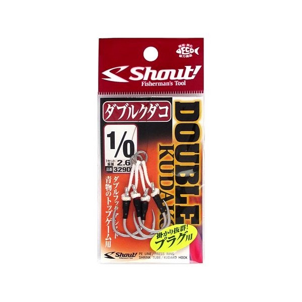 [環境美化協力商品]PEの強度150lbプレスリングサイズ5サイズ： #1/0自重： 2.6g釣り方、フィールド： ソルトルアー(オフショア)代表対象魚： ヒラマサ・カンパチJANコード：4941430087413メーカー名：シャウト商品名...