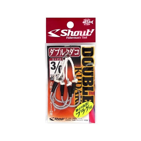 [環境美化協力商品]PEの強度200lbプレスリングサイズ5サイズ： #3/0自重： 5.1g釣り方、フィールド： ソルトルアー(オフショア)代表対象魚： ヒラマサ・カンパチJANコード：4941430087437メーカー名：シャウト商品名...