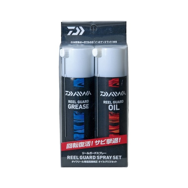 JANコード：4960652659048メーカー名：ダイワ商品名：Daiwa 純正リールガードスプレーセット※ 商品・パッケージは予告なく仕様変更する場合があります。※ 掲載画像はすべてイメージです。予告なく変更する場合があります。●オイル...