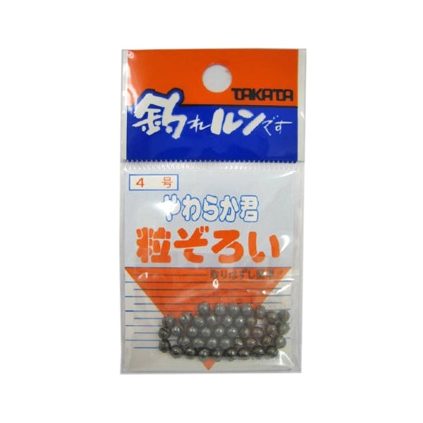 JANコード：4939827000091メーカー名：タカタ商品名：TAKATA やわらか君粒揃いP 4号※ 商品・パッケージは予告なく仕様変更する場合があります。※ 掲載画像はすべてイメージです。予告なく変更する場合があります。従来のガン玉...