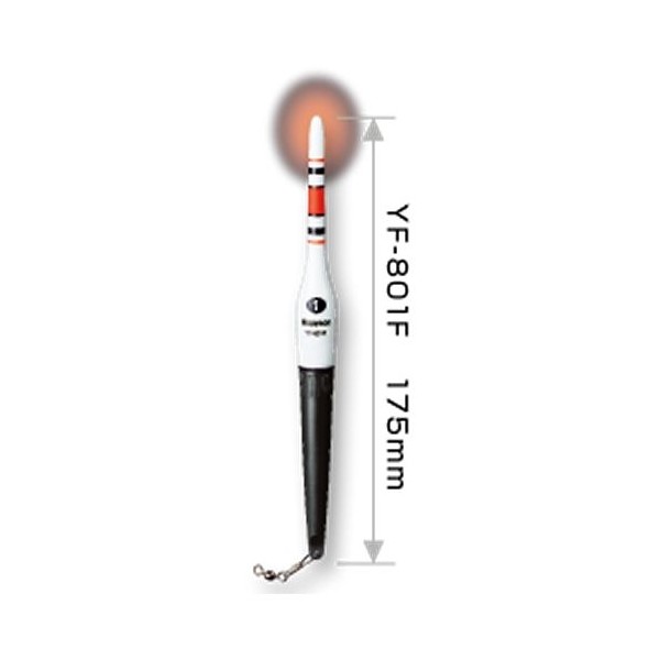タイプ： リチウム棒ウキオモリ負荷： 1号外径： 15.5mm全長： 175mm自重： 8.5g使用電池： リチウム電池BR435使用電池寿命： 連続約15時間発光部： φ3赤色高輝度LED視認距離： 約150m自立・非自立： 非自立釣り方...