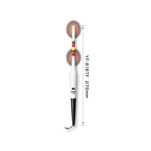 タイプ： リチウム棒ウキオモリ負荷： 3号外径： 18mm全長： 275mm自重： 13.5g使用電池： リチウム電池BR435使用電池寿命： 連続約10時間発光部： φ3赤色高輝度LED視認距離： 約150m自立・非自立： 非自立釣り方、...