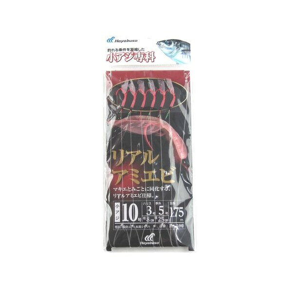使用針： 小アジ丸軸針号数： 10号ハリス号数： 3号幹糸号数： 5号エダス長さ： 8cm幹糸間： 3号セット組数： 1一組針数： 6釣り方、フィールド： 堤防サビキ釣り代表対象魚： アジ(鰺)JANコード：4993722757375メーカ...