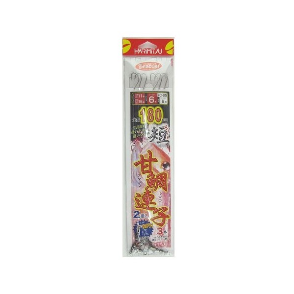 サイズ： 11号JANコード：4945826015899メーカー名：ハリミツ商品名：ショート甘鯛連子3本 C－85 上針11号－下針16号－ハリス6号－幹糸8号※ 商品・パッケージは予告なく仕様変更する場合があります。※ 掲載画像はすべてイ...