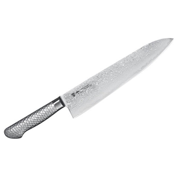 63層ダマスカス鋼の刃に、ステンレスモナカハンドルを備えたシリーズです。料理、肉、魚などの調理。■商品説明63層ダマスカス鋼の刃に、ステンレスモナカハンドルを備えたシリーズです。料理、肉、魚などの調理。何層にも重ね鍛造することによって、切れ...