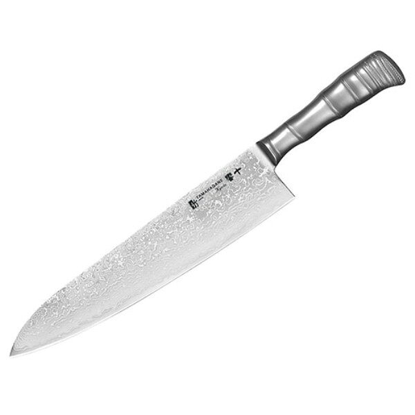 63層ダマスカス鋼の刃に、竹を模したステンレスモナカハンドルを備えたシリーズです。料理、肉、魚などの調理。■商品説明63層ダマスカス鋼の刃に、竹を模したステンレスモナカハンドルを備えたシリーズです。料理、肉、魚などの調理。何層にも重ね鍛造す...