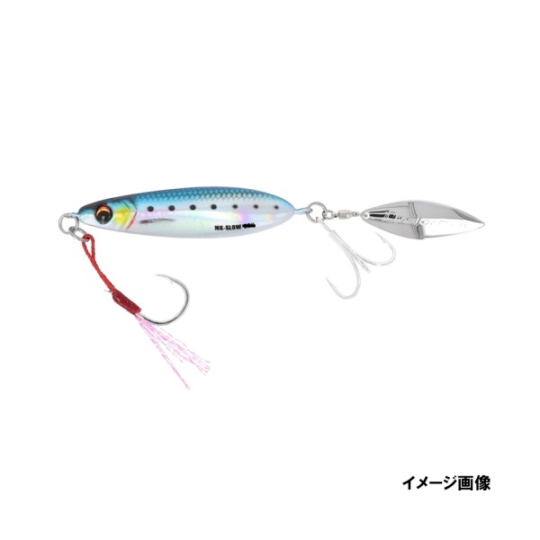ショアジグからSLJまで「巻くだけジグ」登場!ショアジグからSLJまで「巻くだけジグ」登場!コンパクトシェイプ採用。食い渋り無し!!カラー： #80 ライブ イワシサイズ： 20g全長： 48mm自重： 20gフック： 有ブレードカラー： ...