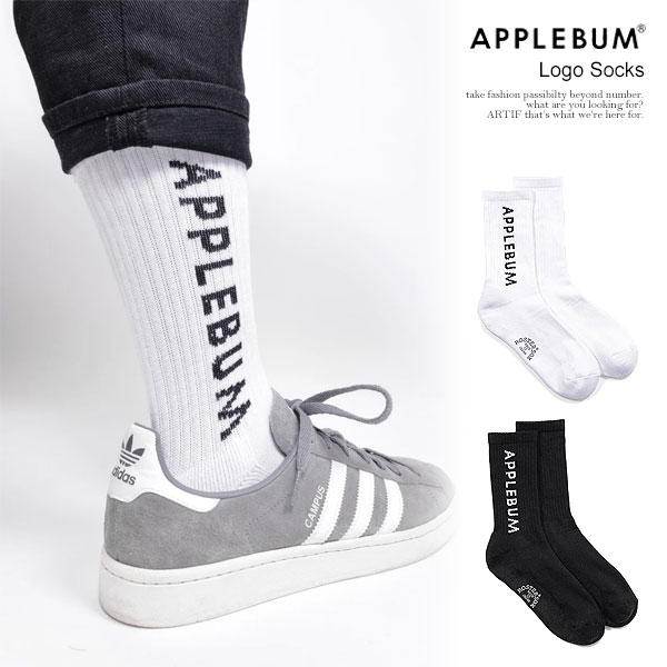 　商品説明 APPLEBUM アップルバム ●商品説明 【APPLEBUM】のロゴをジャガードで落とし込んだソックス。 日本製で高品質なロスターソックス製。 足底がパイル地になっておりクッション性があり シューズの履き疲れ軽減、通気性がよく...
