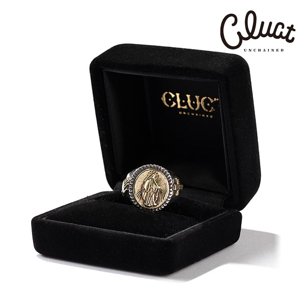 　商品説明 CLUCT クラクト フロントのマリアとサイドのクロス、プレイハンドに 真鍮を使用した、オリジナリティ溢れるシルバーリング。 荒っぽさと繊細さの対極する2面性を兼ね揃えた クールなデザインは、無骨すぎない至極の出来映えになってい...