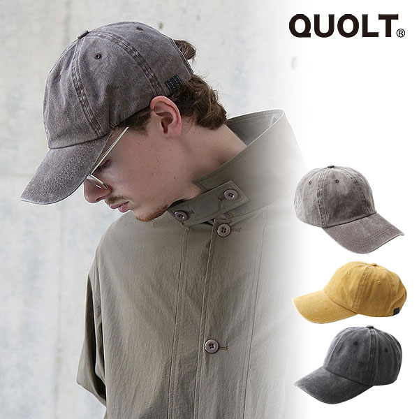 　商品説明 QUOLT クオルト ピグメント染め加工＆ウォッシングにより 絶妙なフェード感を表現したコットンキャップ。 素材 : COTTON 100％ サイズ : FREE ■DELI : 8月中旬～下旬入荷予定 メーカー希望小売価格はメ...