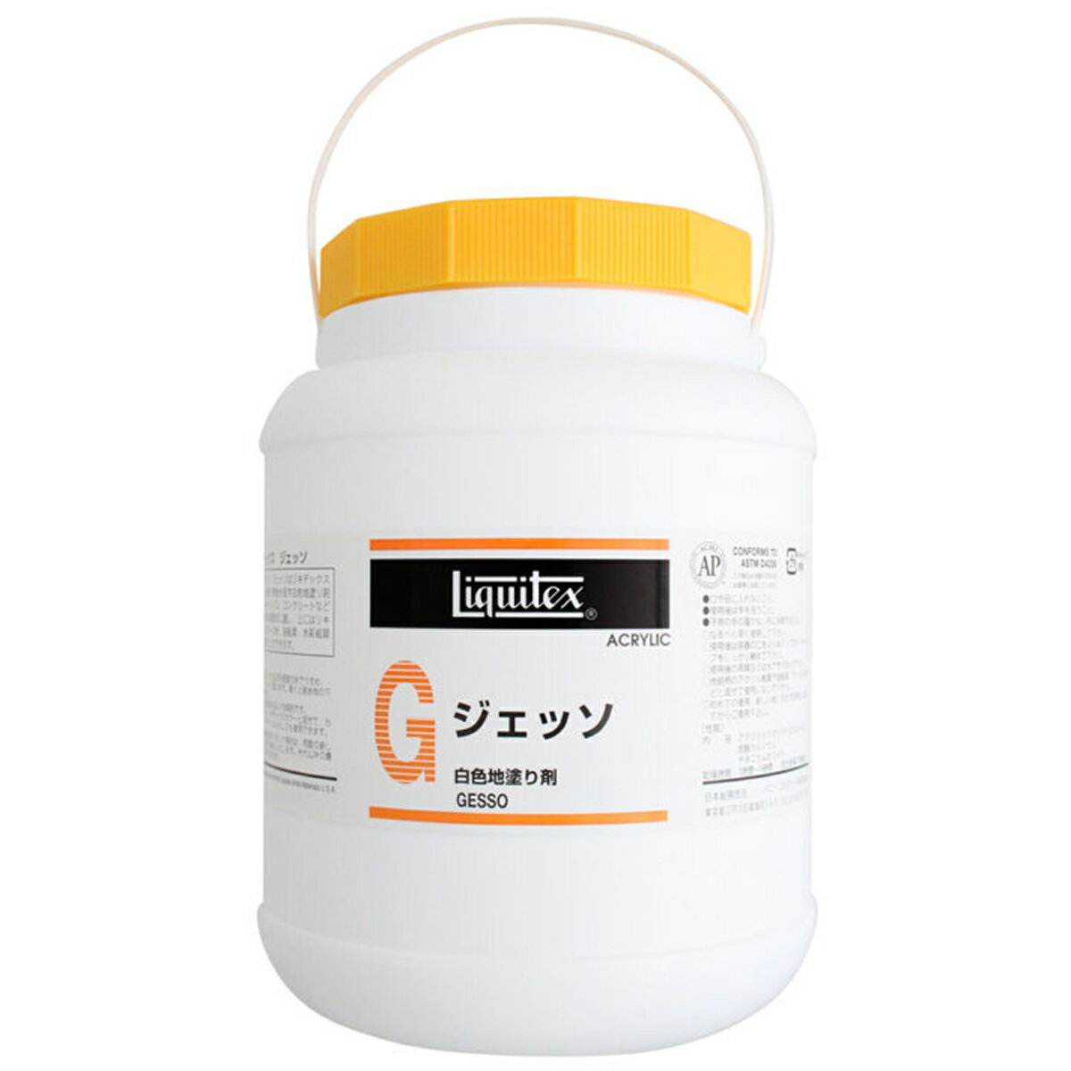 容量：2L 炭酸カルシウムとチタニウムホワイトの顔料からできた、純白の地塗り剤です。 絵具の発色と定着が良くなります。 乳液状で、浸透が良く速乾性。(乾燥時間：1〜2時間／完全乾燥72時間) 油絵具、水彩絵具、テンペラにも使用可能。 木、ね...