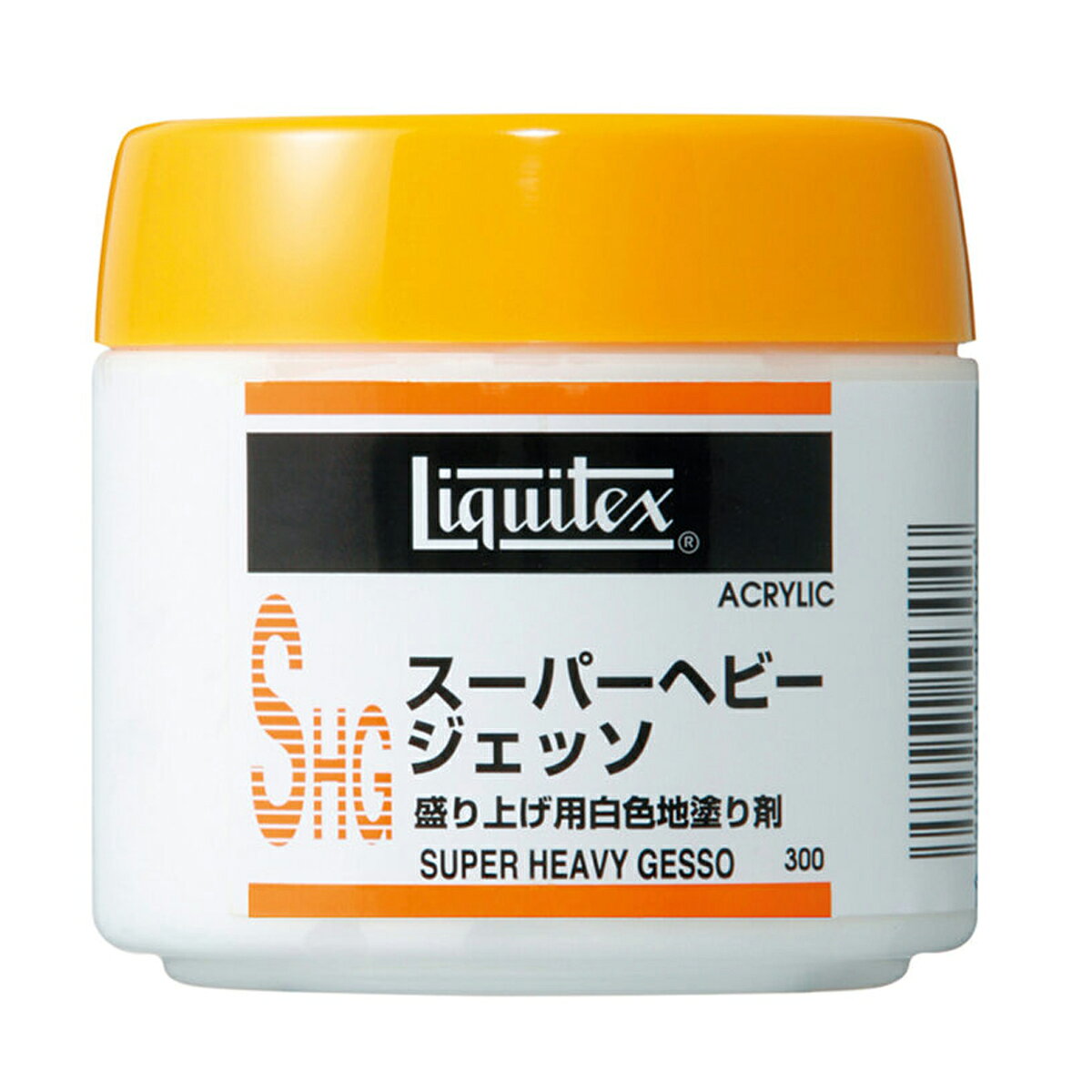 容量：300mL 盛り上げ用 白色地塗り剤 リキテックスカラーの定着と発色を良くする、盛り上げの下地剤。 タッチを生かした下地作りができます。 上にはリキテックスカラーの他、油絵具、水彩絵具などを塗ることができます。