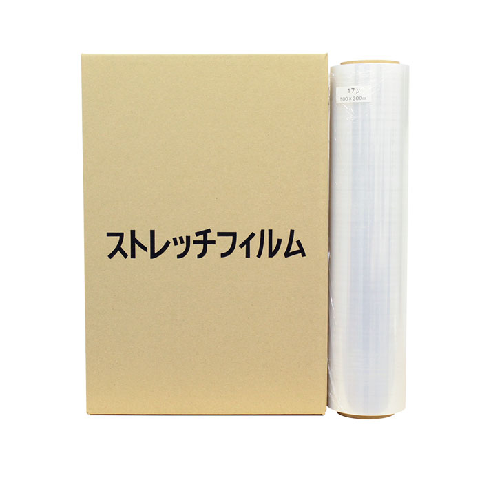 こちらの商品は、法人様限定販売のため個人のお客様はお買い求めいただけません。予めご了承ください。 商品詳細 商品名 ストレッチフィルム 入り数 6巻入/箱 サイズ 500mm幅×300m巻 色 透明 厚み 17μ 紙管内径 3インチ 材質 ...