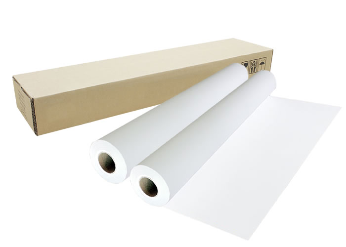 商品詳細 商品名 マット合成紙 入り数 2本入り 本体寸法 幅1067mm(42インチ)×長さ30m 紙厚 0.205mm 紙管内径 2インチ 坪量 125g/平方メートル 対応インク 水性染料、水性顔料 商品スペック 撥水性、耐久性に優れ...
