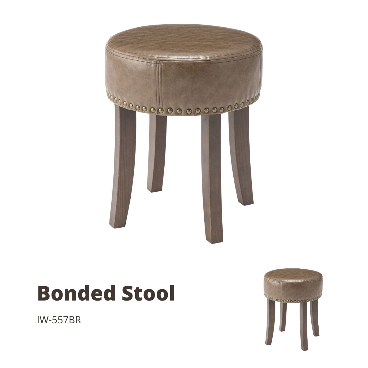 スツールサイズ：W35×D35×H40スペック：天然木(バーチ) ラッカー塗装 ボンデッドレザー製造国：中国重量：2kg組み立て有無：完成品組立時間の目安：なし組立にかかる人数の目安：なし付属品：なし