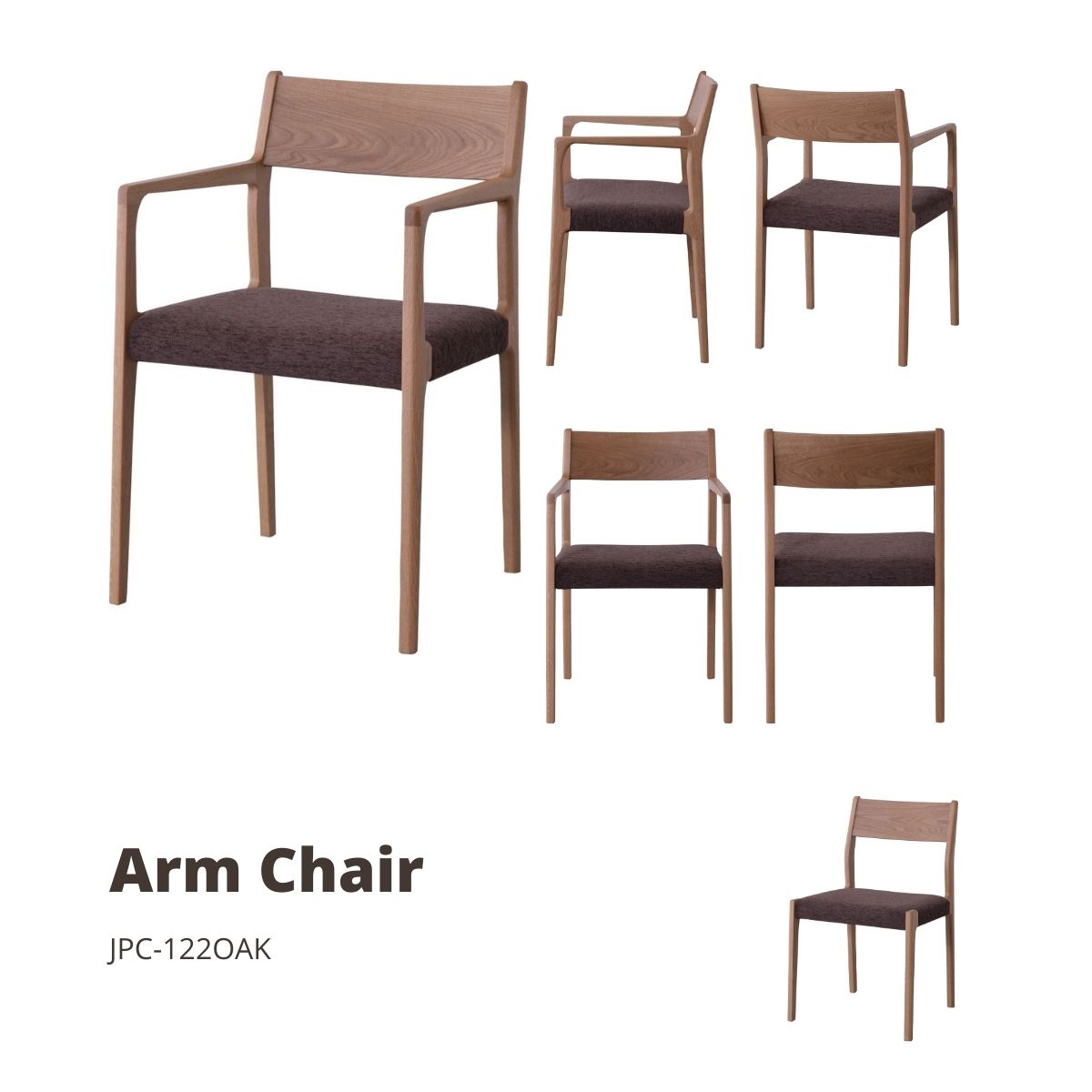 特長日本の“ものづくり力”を感じる、美しいチェア シンプルで飽きのこないデザインで使い心地の良さと美しさを感じられるチェア。 座りやすく、軽量な実用性もかねています。サイズ：W50.5×D48×H78×SH44スペック：天然木(オーク) ウ...