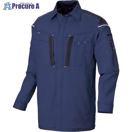 保護具 作業服 -------------------------------------メーカー名アイトス（株）プラス名称 アイトス商品名アイトス　ニュームービンカット　フルハーネス仕様長袖シャツ　ネイビー　LL型式AZ6836008LL...