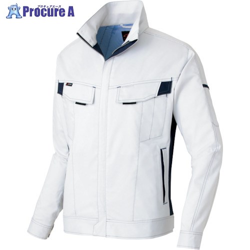 保護具 作業服 -------------------------------------メーカー名アイトス（株）プラス名称 アイトス商品名アイトス　ニュームービンカット　春夏長袖ブルゾン　シルバーグレー×ネイビー　M型式AZ6830003...