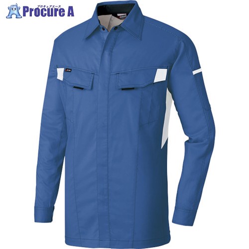 保護具 作業服 -------------------------------------メーカー名アイトス（株）プラス名称 アイトス商品名アイトス　ニュームービンカット　長袖シャツ　ロイヤルブルー×シルバーグレー　5L型式AZ683500...