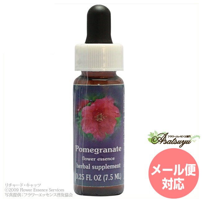 メーカー名 FlowerEssenceServices シリーズ名 FESフラワーエッセンス 商品名 ポメグラネイト 原材料/品質 水・アルコール成分 内容量 7.5ml 賞味期限 パッケージに記載 製造者 FlowerEssenceSer...