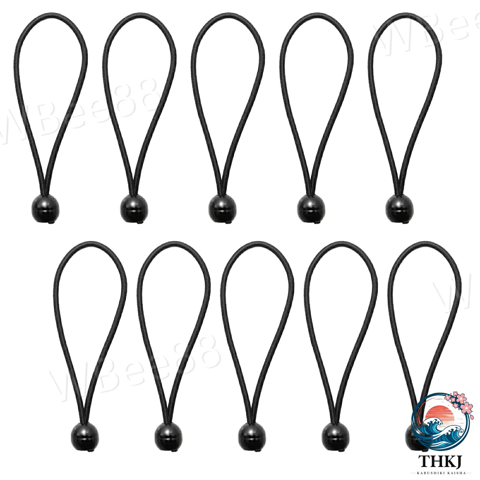 トラックの荷物シートなどに使える汎用ゴムバンド。ブラックカラー/選べる長さ/まとめ買い/10本セットor20本セット安心の太さ＆伸縮性伸縮性と耐久性に優れたラテックス素材を採用。太さも約5mmもあるので切れにくく、伸縮性にも優れているから長...