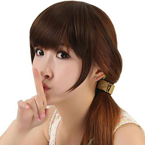 CEXIN(セシン) レディース 前髪ウィッグ エクステ ウィッグ サイド付き 「フルバング前髪」 ぱーつん 斜め 厚い フェイスラインカット 耐熱 【素材】高品質耐熱ファイバー、光沢感が自然、地毛とも馴染ませやすい!♪ 【エクステ初心者の...