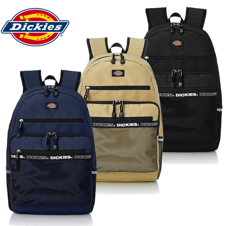 [ディッキーズ] リュックサック DK LOGO TAPE BACKPACK ディッキーズのベーシックバックパック。 ブランドロゴテープがポイント。 カジュアル使いはもちろん通勤、通学のバッグにもお勧めです。 素材: ポリエステル サイズ:...